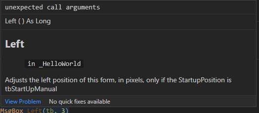 Left("XXX", x) does not always work · Issue #511 · twinbasic/twinbasic · GitHub