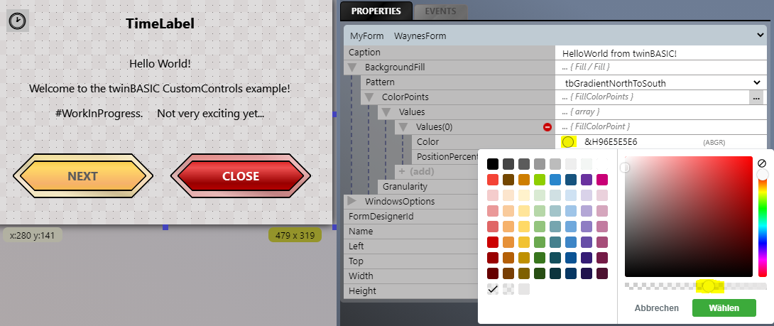 GUI, MyForm BackgroundFill · Issue #531 · twinbasic/twinbasic · GitHub