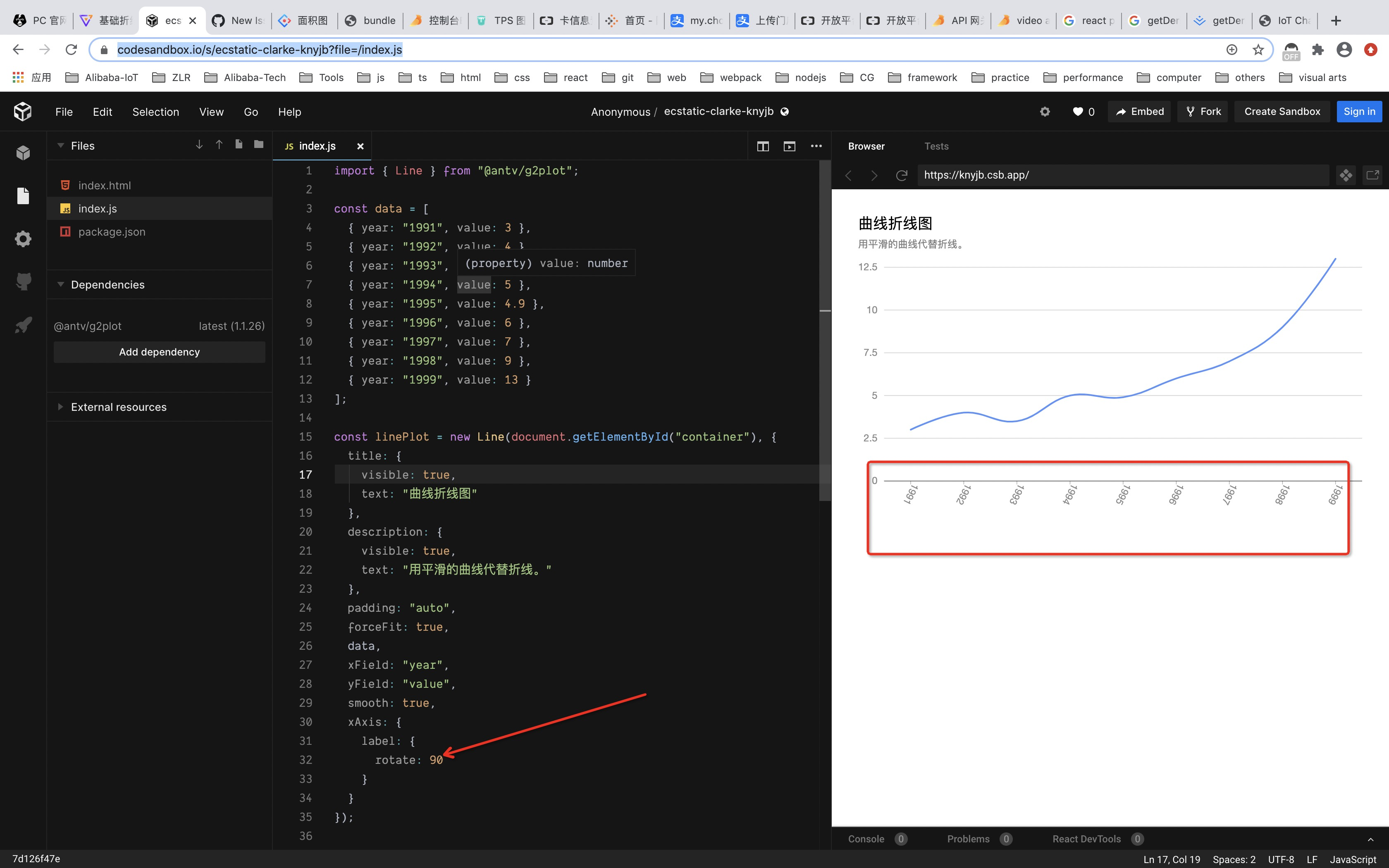 坐标轴标签无法旋转90度 · Issue #1555 · antvis/G2Plot · GitHub