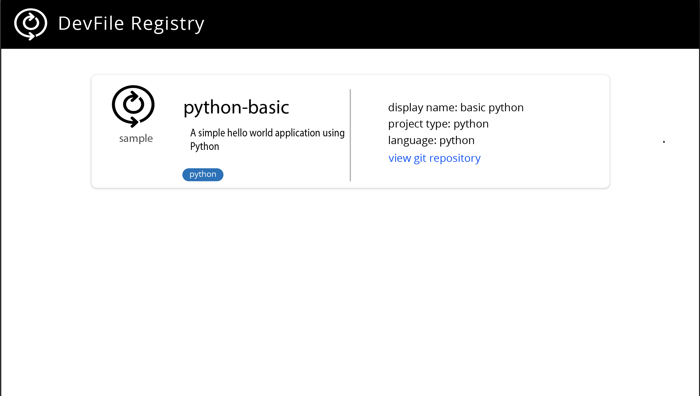 Registry Content Viewer · Issue 382 · Devfile Api · Github