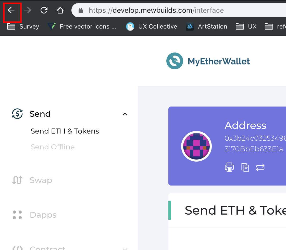 User click brower back button issue · Issue #223 · MyEtherWallet/MyEtherWallet · GitHub