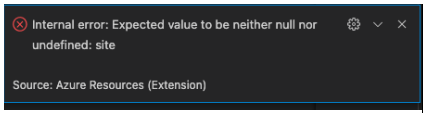 Can't refresh function app node while there is a deleted app · Issue ...