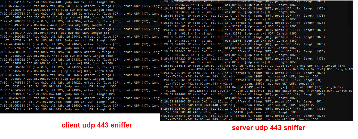 透明代理，油管QUIC走不通，chrome QUIC日志里却有连通日志，会是哪里的问题呢 · Issue #126 · wangyu-/UDPspeeder · GitHub