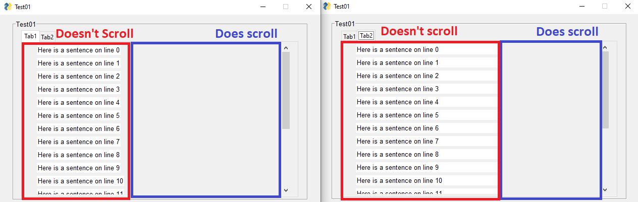 [Bug] Column scrolling doesn't work if hovering over an element · Issue #1963 · PySimpleGUI ...