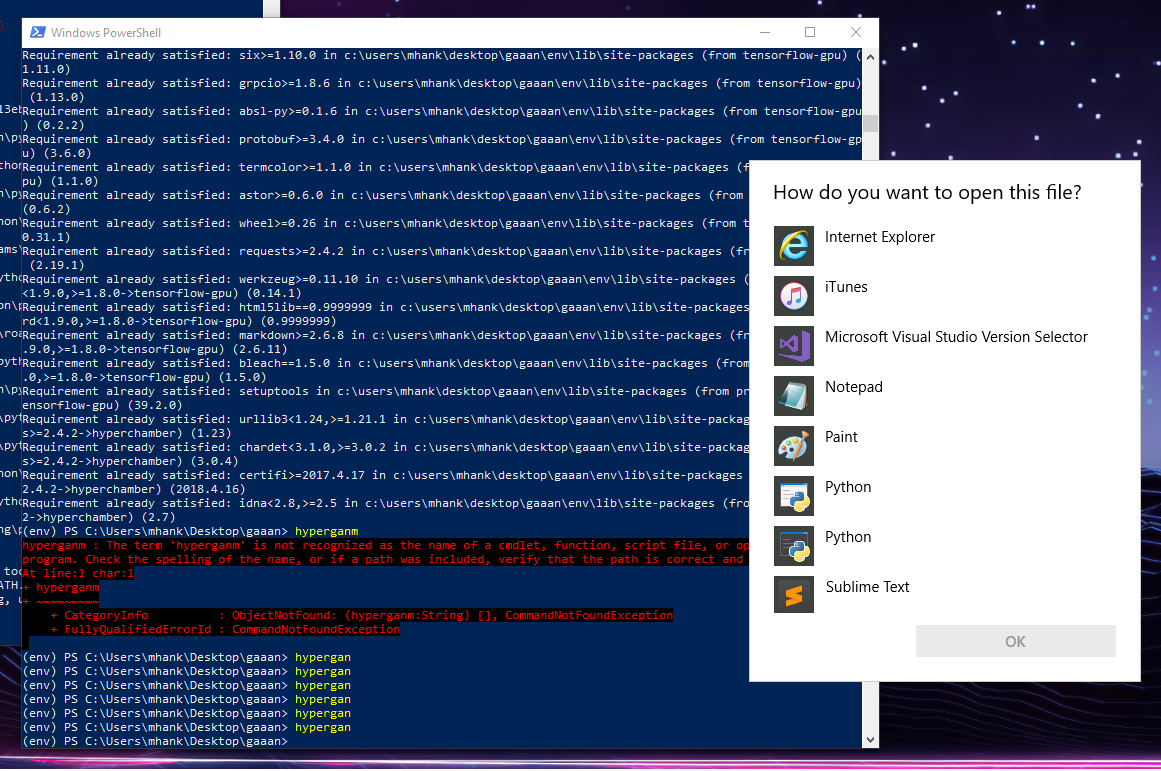 Running HyperGAN on Windows as a Newbie · Issue #173 · HyperGAN ...