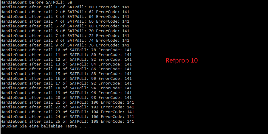 Handle Leak in Refprop 10 · Issue #299 · usnistgov/REFPROP-issues · GitHub