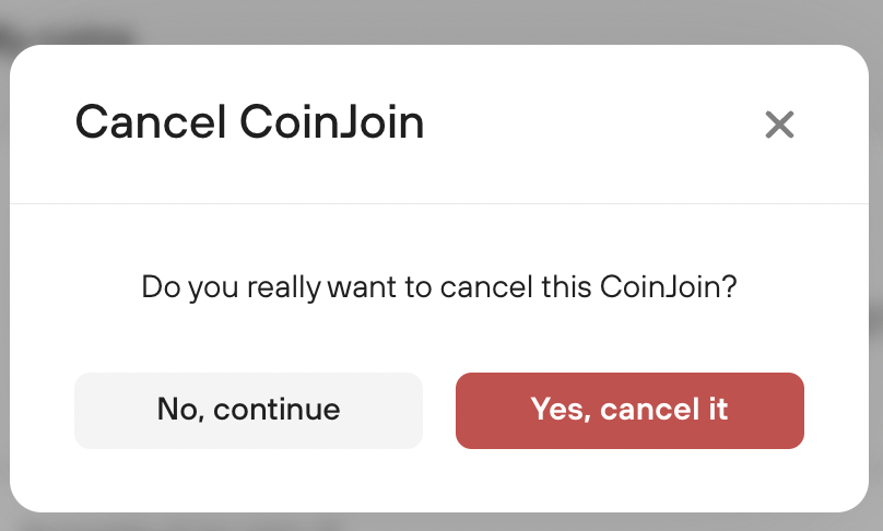 CoinJoin progress and it's controls · Issue #6219 · trezor/trezor-suite · GitHub