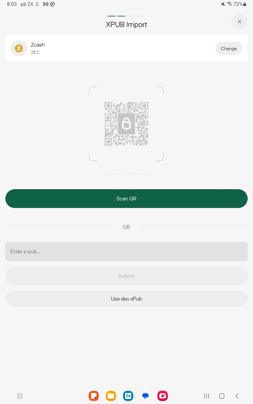 Onboarding (scanning the XPUB) - hint page Where to find the XPUB · Issue #6728 · trezor/trezor ...