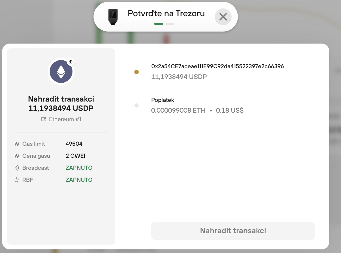 Unable to bump fee of ETH send transaction if BTC Satoshi units are enabled · Issue #7779 ...