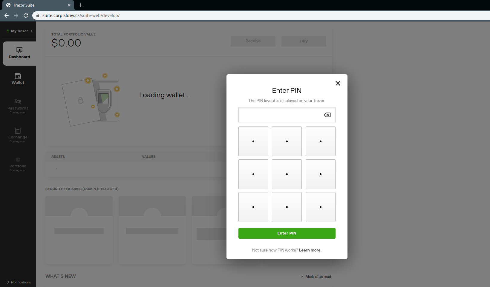 PIN dialogue with T1 device too big · Issue #1377 · trezor/trezor-suite · GitHub