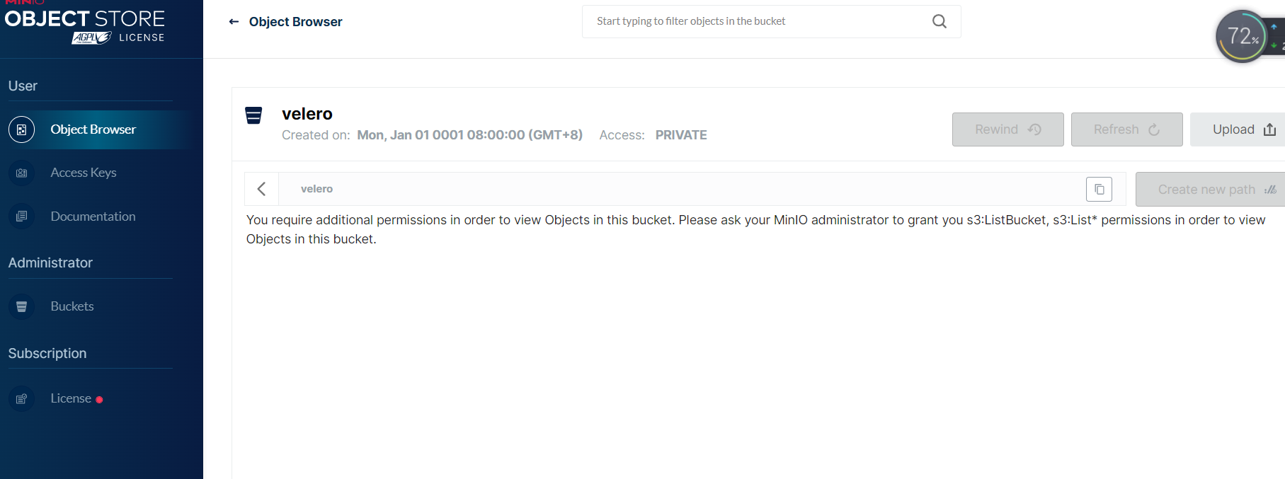 my user have admin permisstion,but when I login this time ,the admin permission is lost,sometime ...