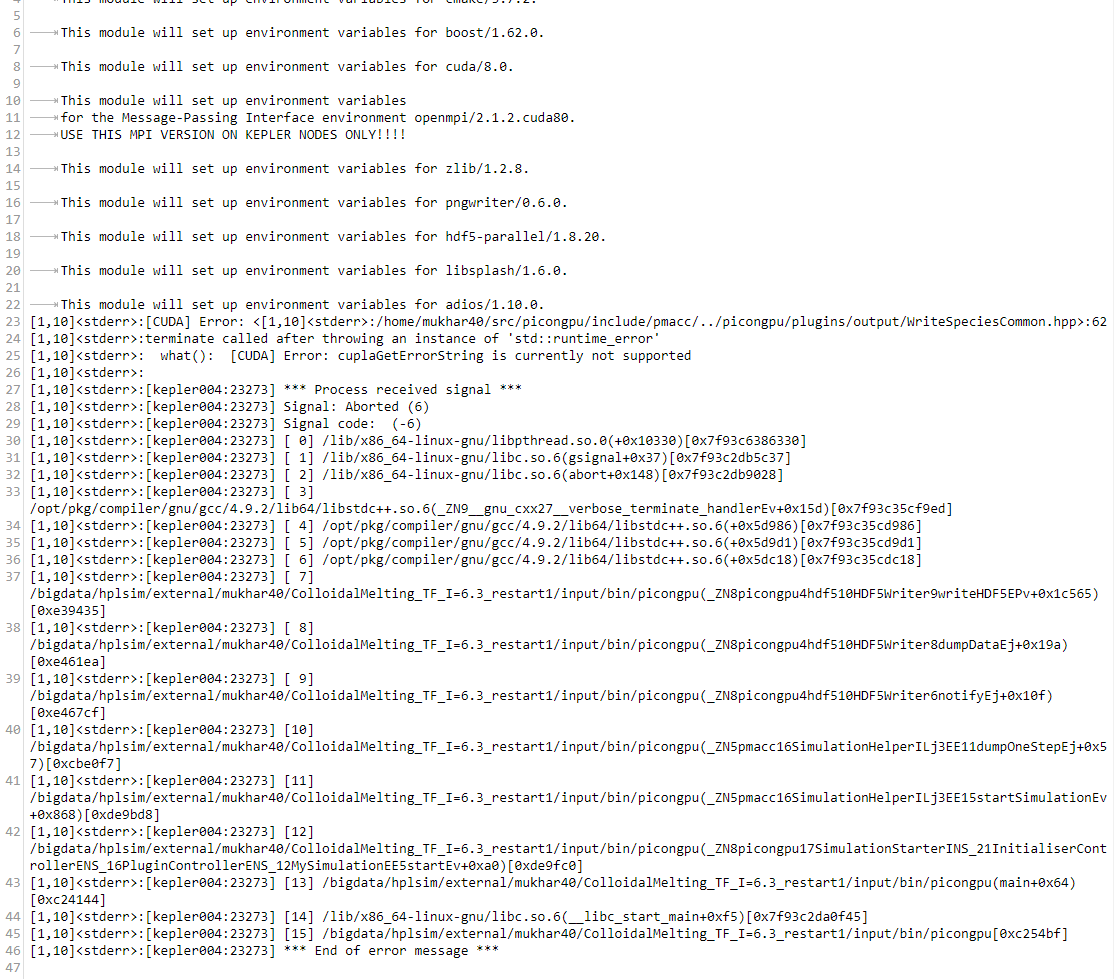 Crash of the PIConGPU simulation on k20 · Issue #2504 · ComputationalRadiationPhysics/picongpu ...