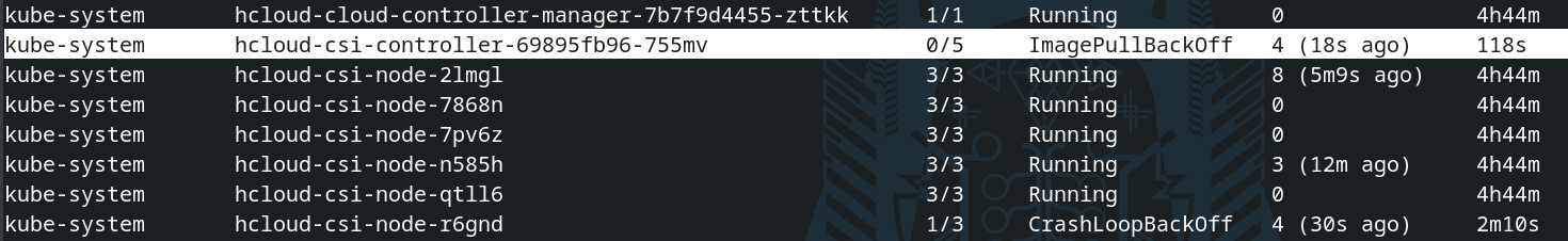 HCloud CSI having errors after draining and rebooting the cluster · Issue #524 · kube-hetzner ...
