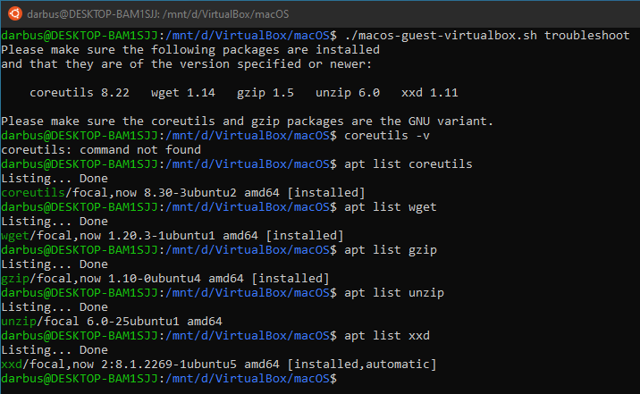 How To Get Gnu Variant Coreutils And Gzip · Issue 268 · Myspaghettimacos Virtualbox · Github