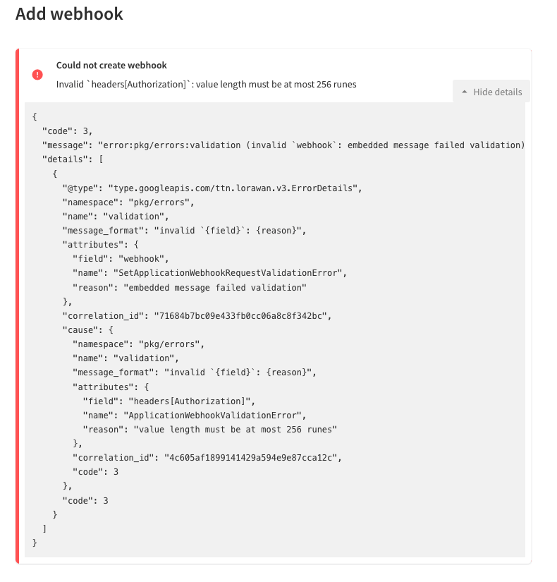 Update to version 3.16.2 breaks webhooks with header values longer then 256 characters · Issue ...