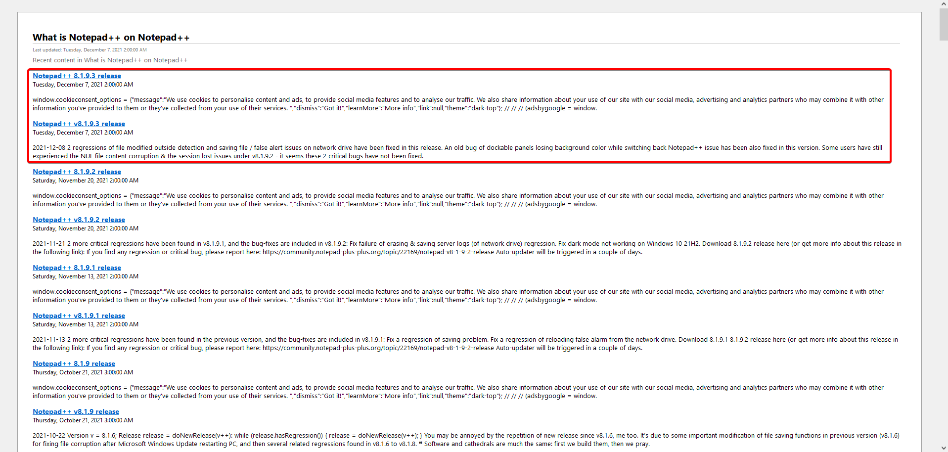 Broken RSS feed on website · Issue #10900 · notepad-plus-plus/notepad-plus-plus · GitHub