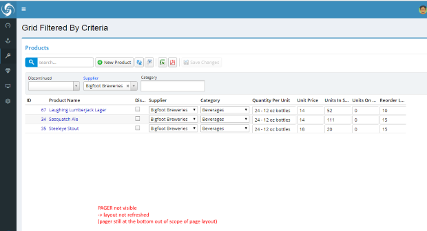 Slickgrid Page Display Withwithout Filtering · Issue 2688 · Serenity Isserenity · Github 