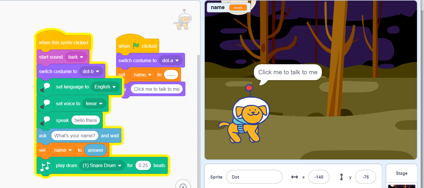 text to speech extension not working in downloaded version of scratch ...