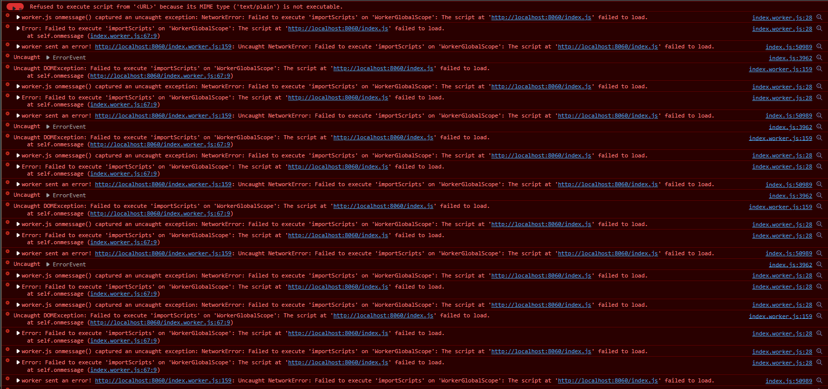 Web Export Unable To Run A Simple Web Project From Localhost Using Servepy · Issue 76631