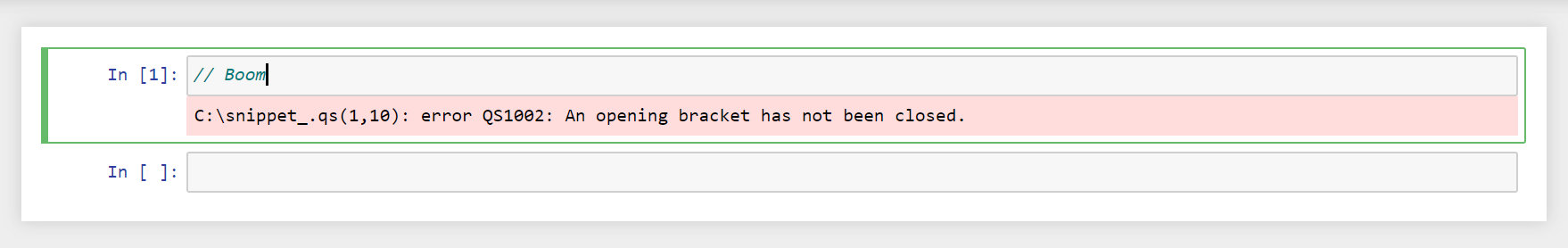 Single Line Cells Containing A Comment Result In Errors · Issue 294 · Microsoft Iqsharp · Github