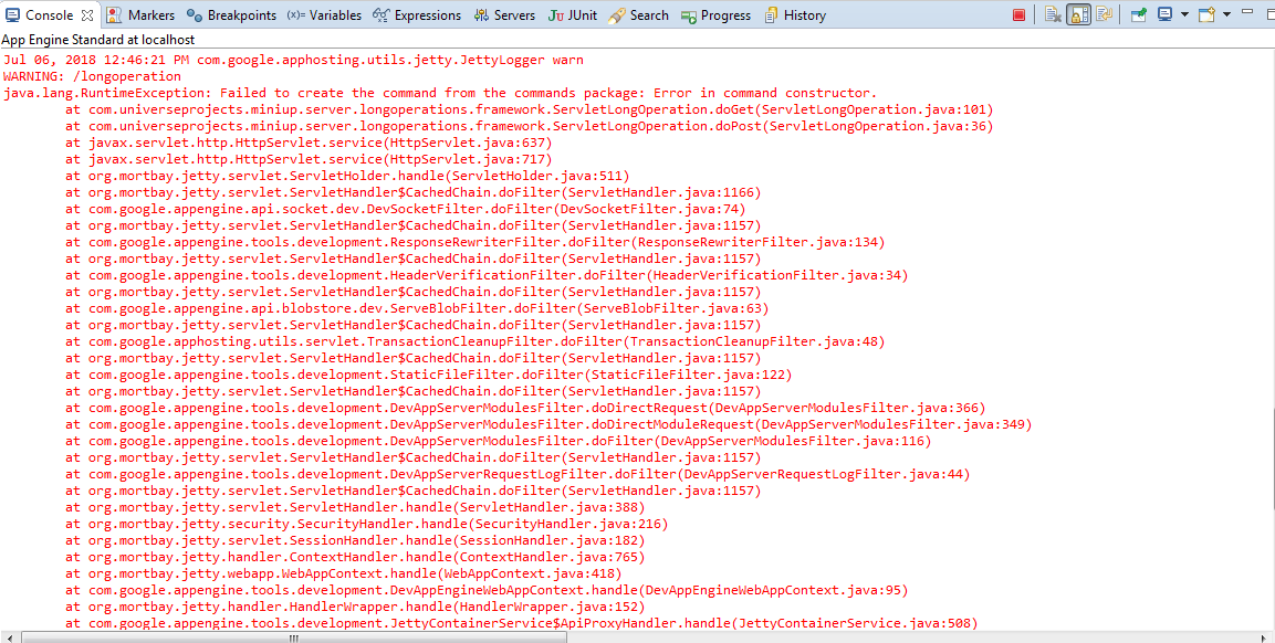 Stacktrace hyperlinks in console output · Issue #2140 · GoogleCloudPlatform/google-cloud-eclipse ...