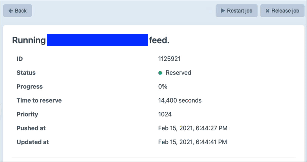 Setting the `ttr` higher than 1 hour, but jobs seem to stall out after ...