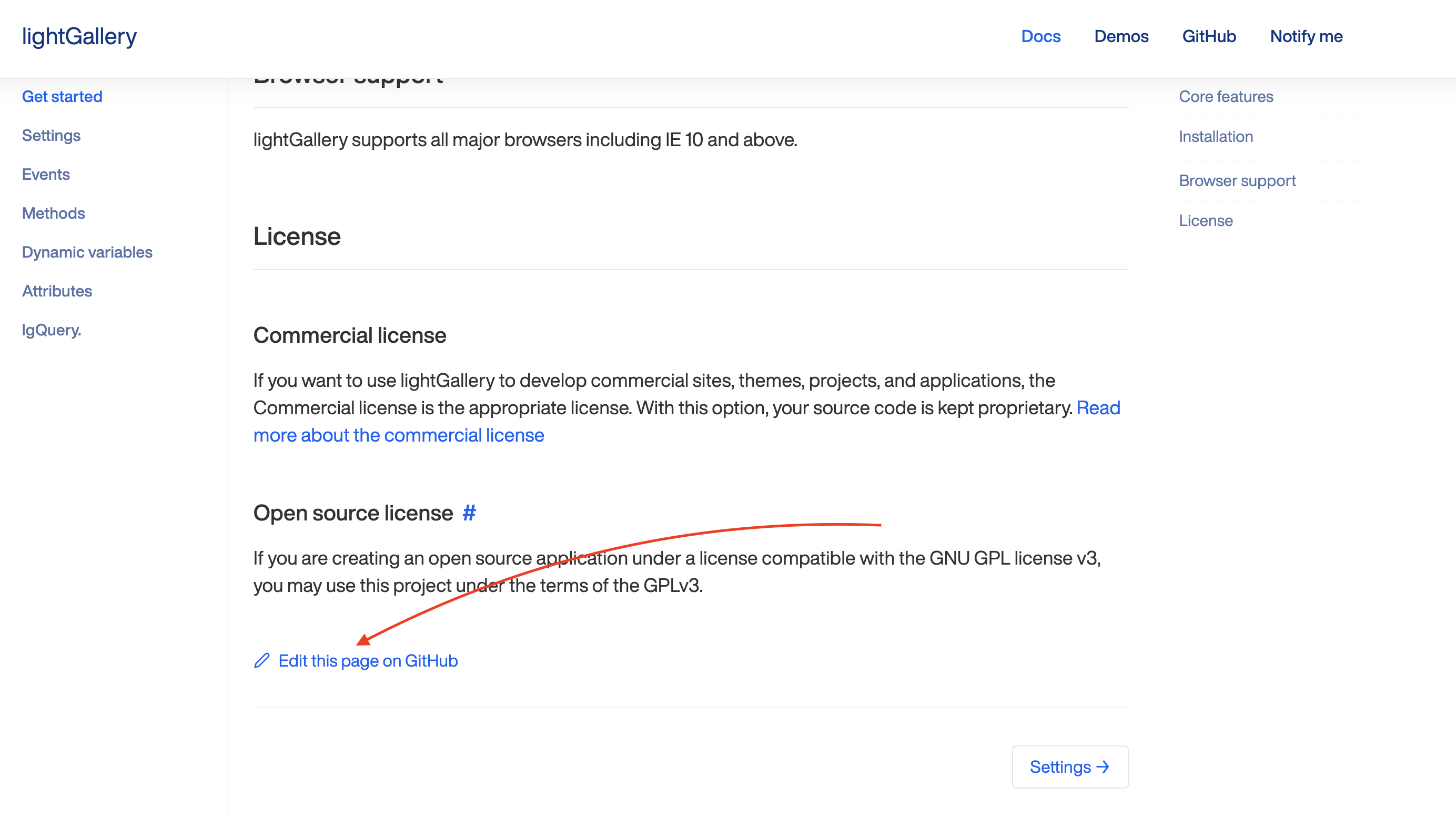 Don't work button "Edit this page on GitHub" · Issue #989 · sachinchoolur/lightGallery · GitHub