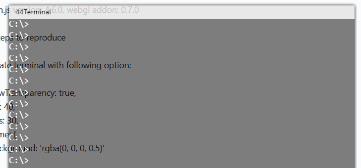 Incorrect Transparency On Webgl · Issue 2935 · Xtermjs Xterm Js · Github