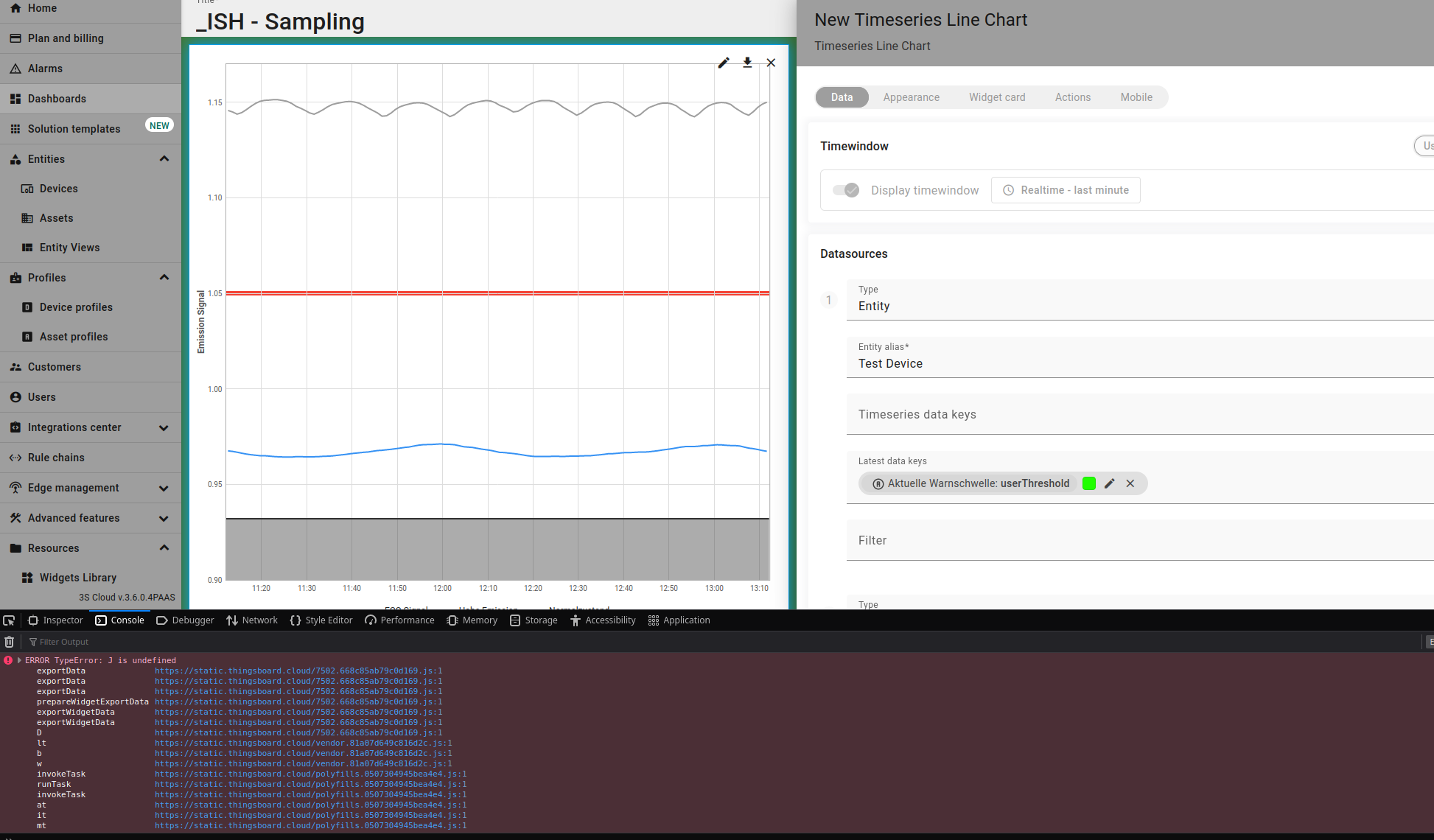 Bug Export Data From Timeseries Widget Eg Line Chart With An 0675