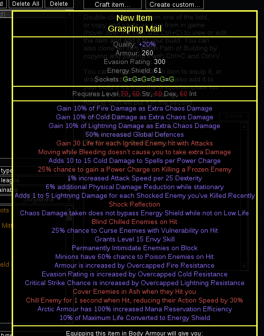 Add support for grasping mail mods · Issue #5673 · PathOfBuildingCommunity/PathOfBuilding · GitHub