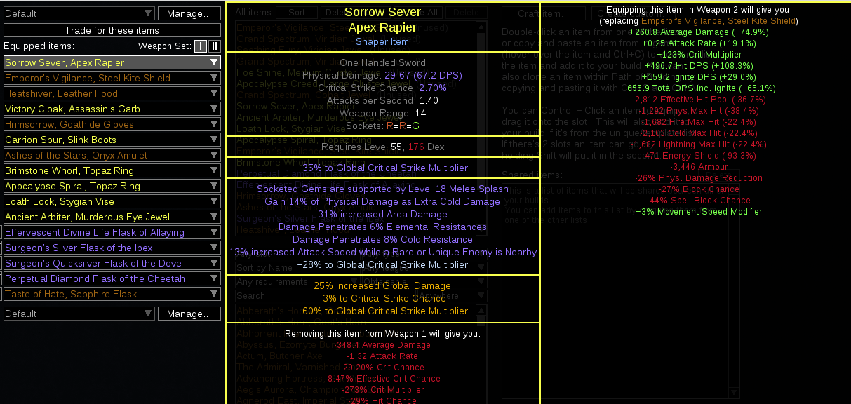 Crucible mod -3% base crit, lowers crit even though Slayer ascendancy Overwhelm is allocated ...