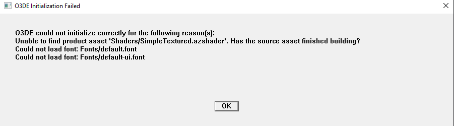 The Editor crashes upon launching · Issue #6139 · o3de/o3de · GitHub
