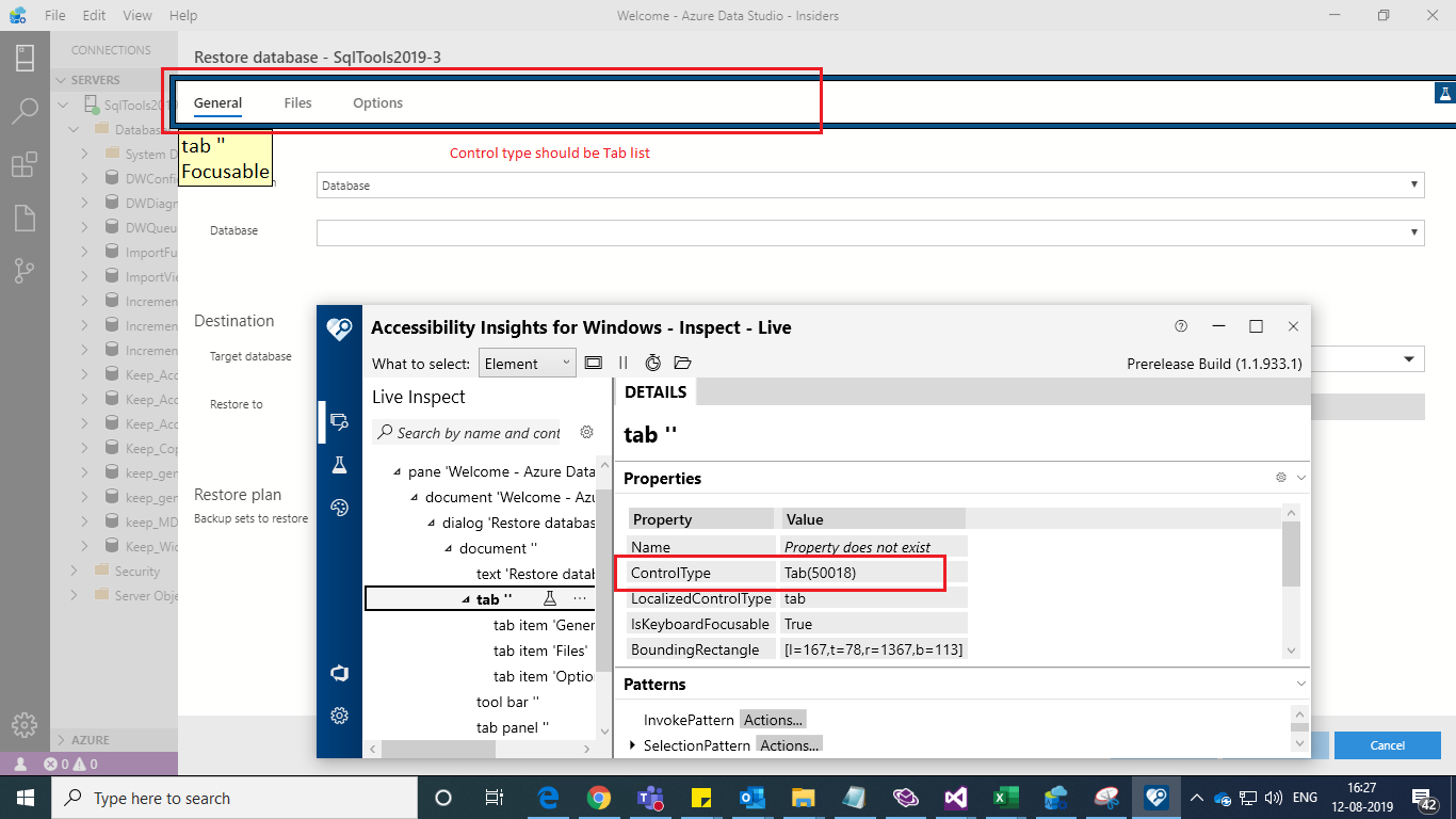 A11y_AzureDataStudio(Schema,Dacpac,Backup)_RestoreDatabaseDialog_RestoreDatabaseGeneralTab_AI4D ...