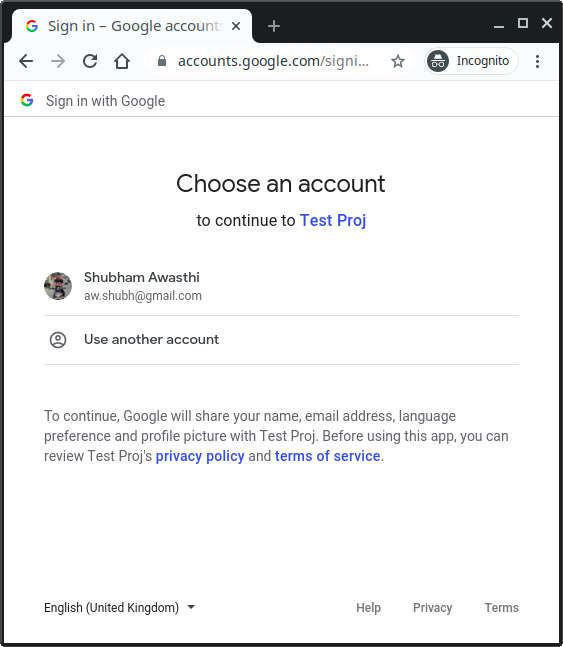 GitHub - awasthishubh/google-oauth: A google oauth system build with ...
