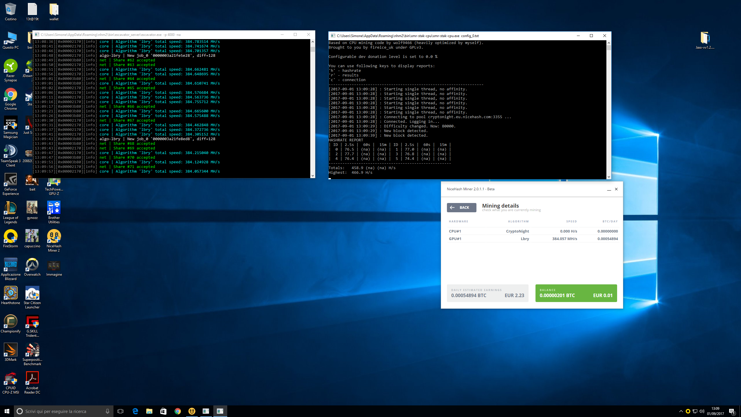 2.0.1.1 cpu not show earnings · Issue #158 · nicehash/NiceHashMiner2 · GitHub