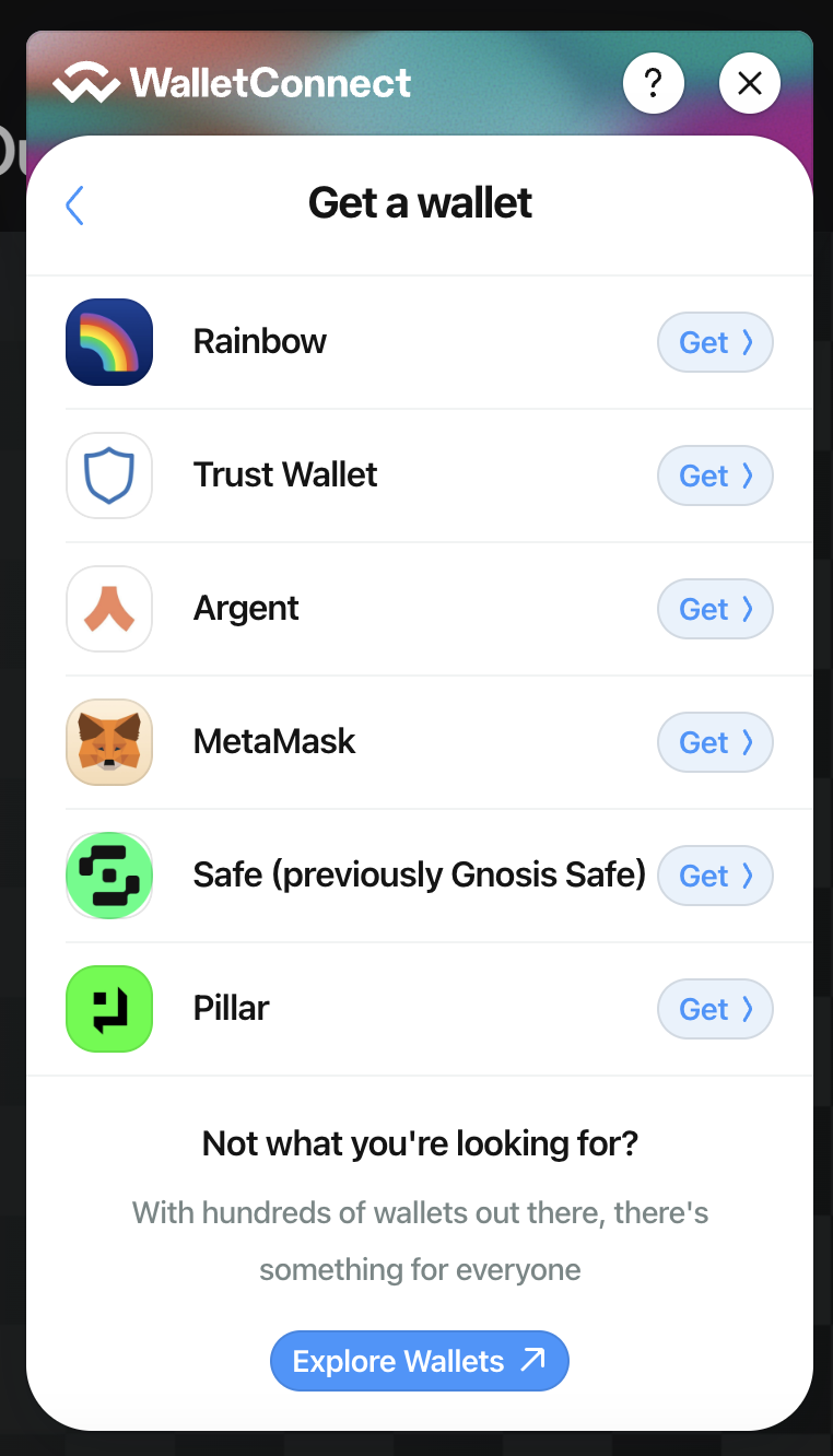 Option to invoke wallet creation page directly. · Issue #700 · reown-com/appkit · GitHub