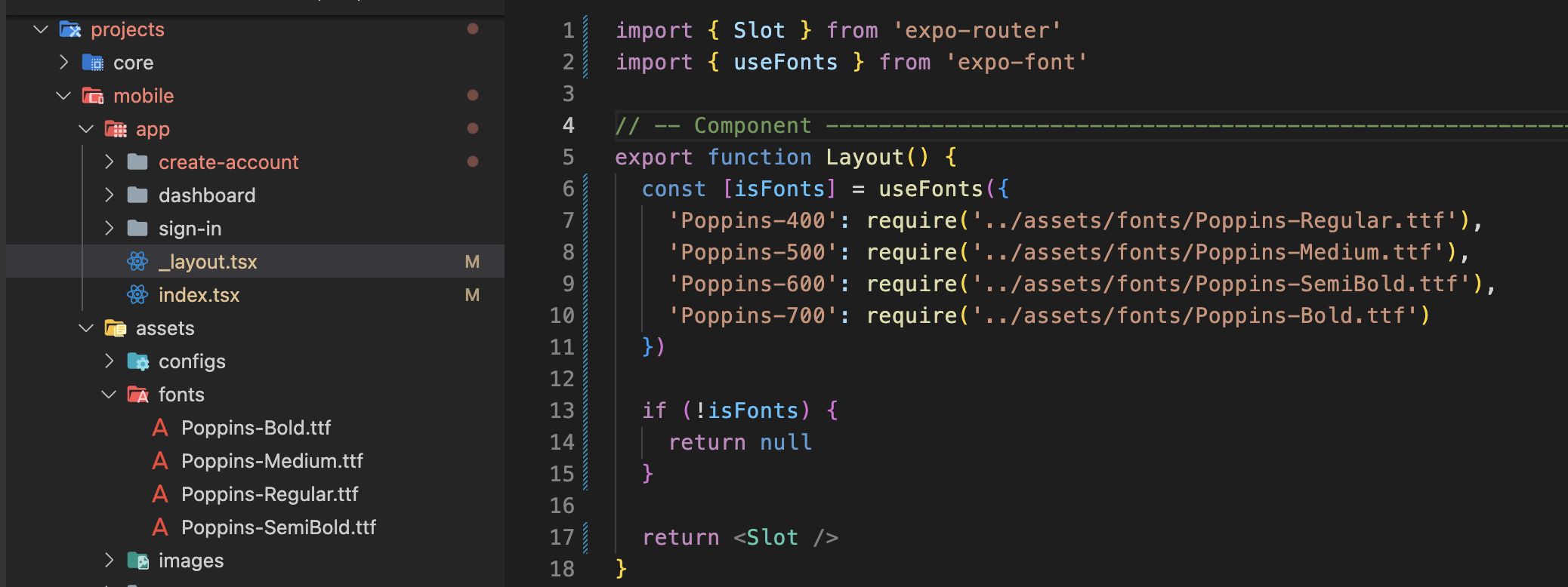 Unable to use custom fonts in root layout · Issue #591 · expo/router ...