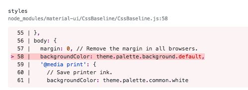 [v42] theme.palette.common.white not found during gatsbyjs build ...