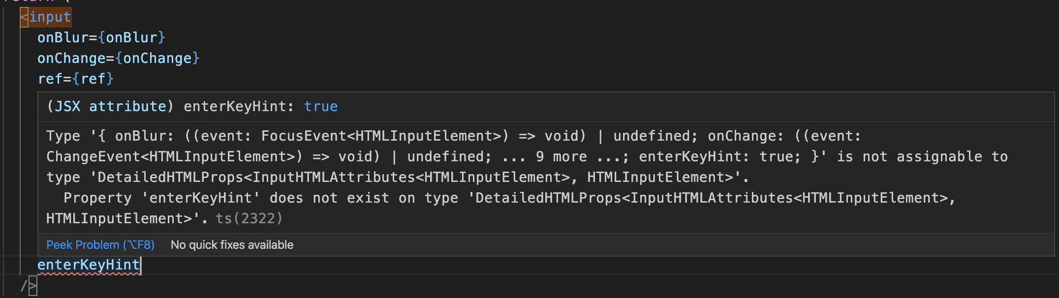 [@types/react] add enterkeyhint attribute to input and textarea · Issue #43985 · DefinitelyTyped ...