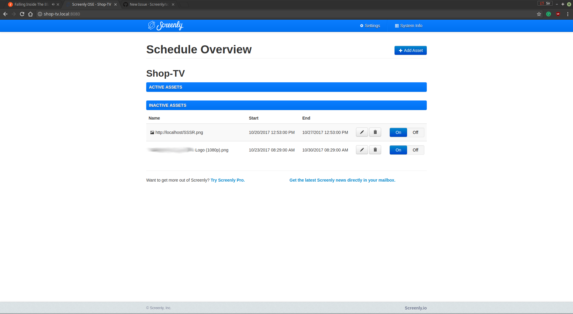 Things become stuck at "INACTIVE ASSETS". · Issue #667 · Screenly ...
