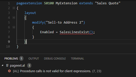 [PageExtension] - Modify property "Editable" at STD Page fields · Issue #2563 · microsoft/AL ...