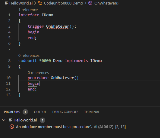 No error when interface with event is not correctly implemented · Issue ...