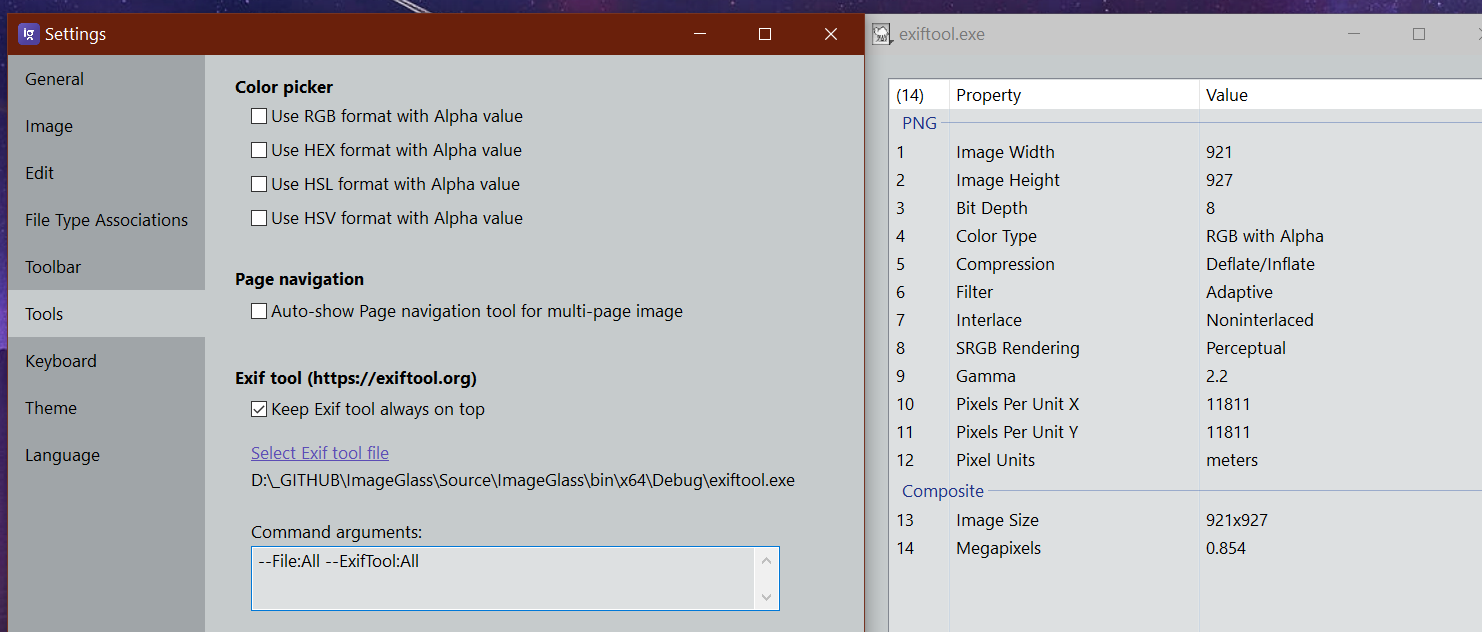 Option to hide file details in Exif tools · Issue #1187 · d2phap/ImageGlass · GitHub