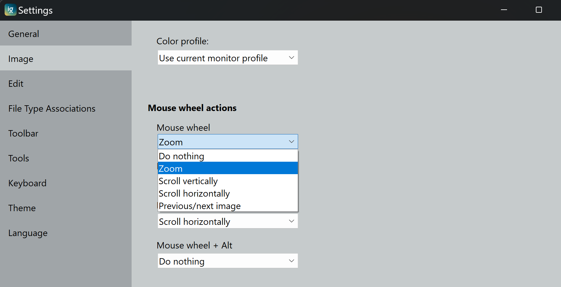 May you add moving to next image by mouse Scroll Wheel · Issue #1469 · d2phap/ImageGlass · GitHub