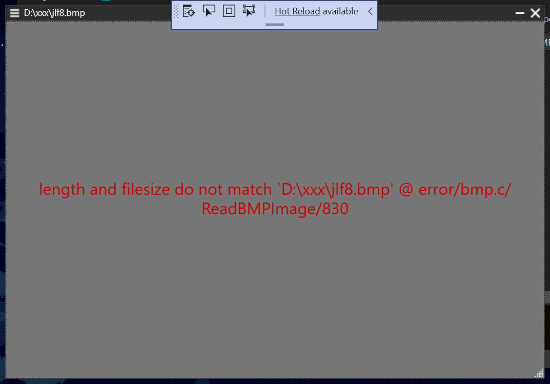 Cannot Open Particular Bmp File Due To `length And Filesize Do Not 4671
