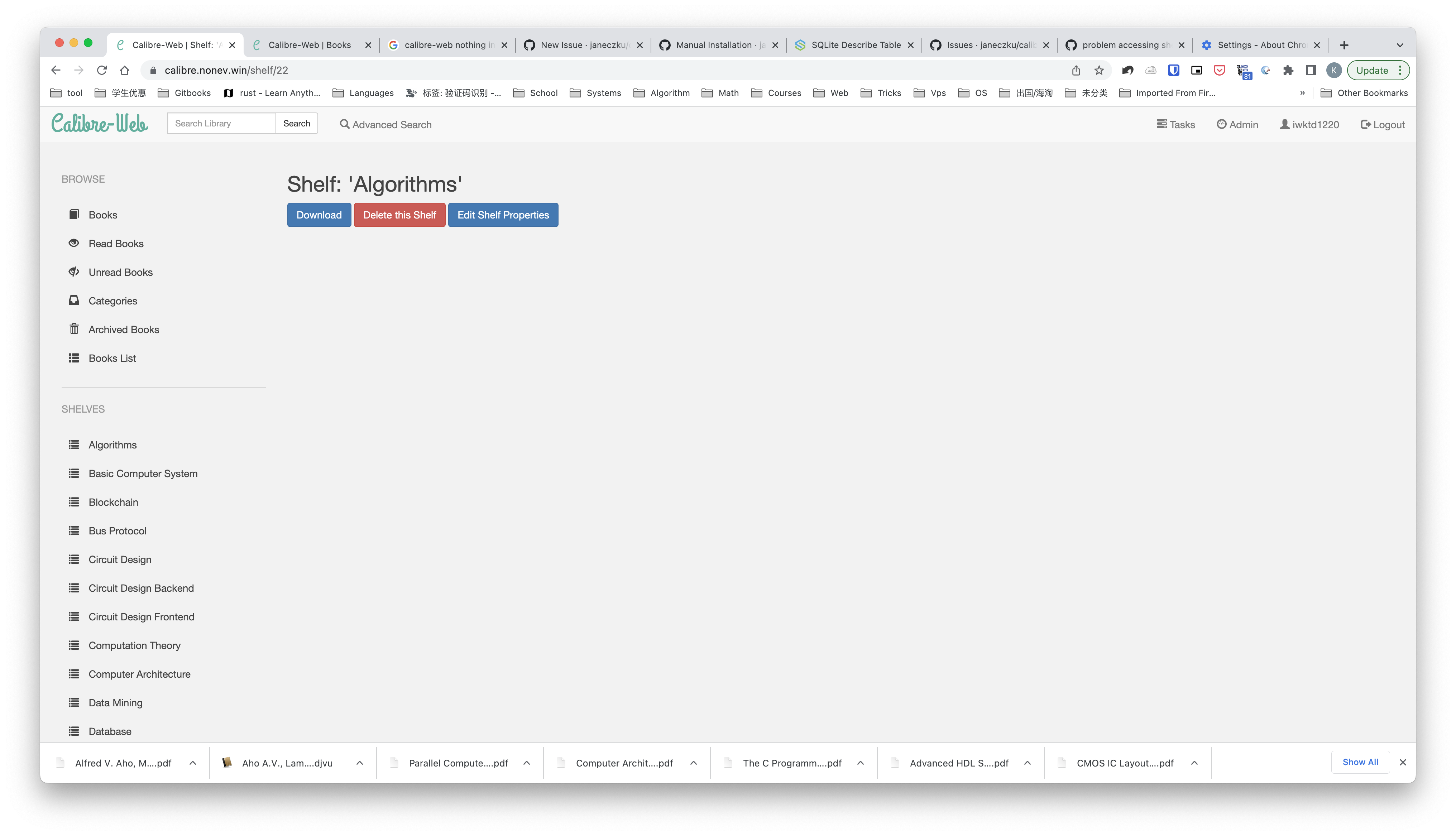 Problem in Accessing Shelf · Issue #2627 · janeczku/calibre-web · GitHub
