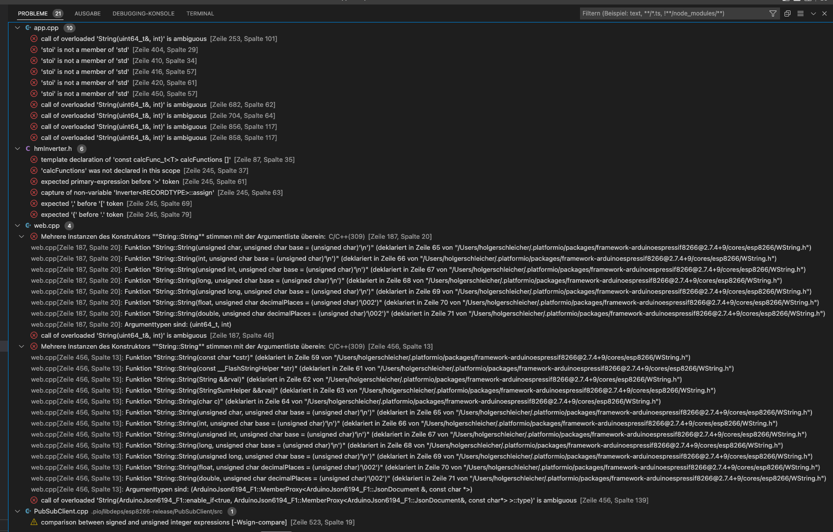 Build failed · Issue #208 · lumapu/ahoy · GitHub