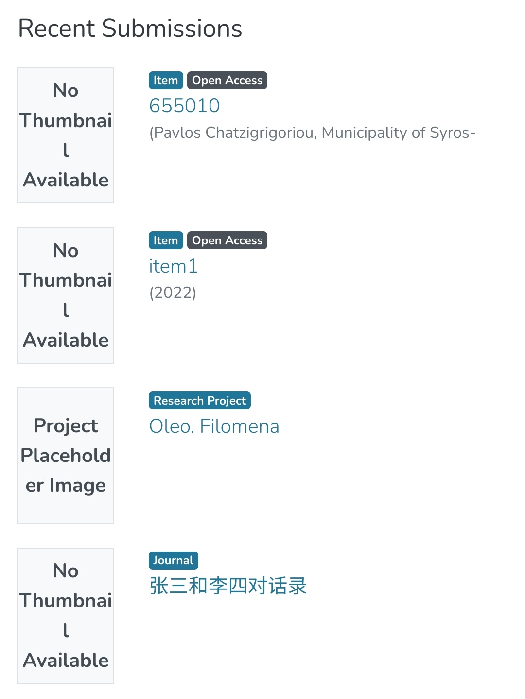 Thumbnail placeholders in recent Item list rendered incorrectly · Issue ...