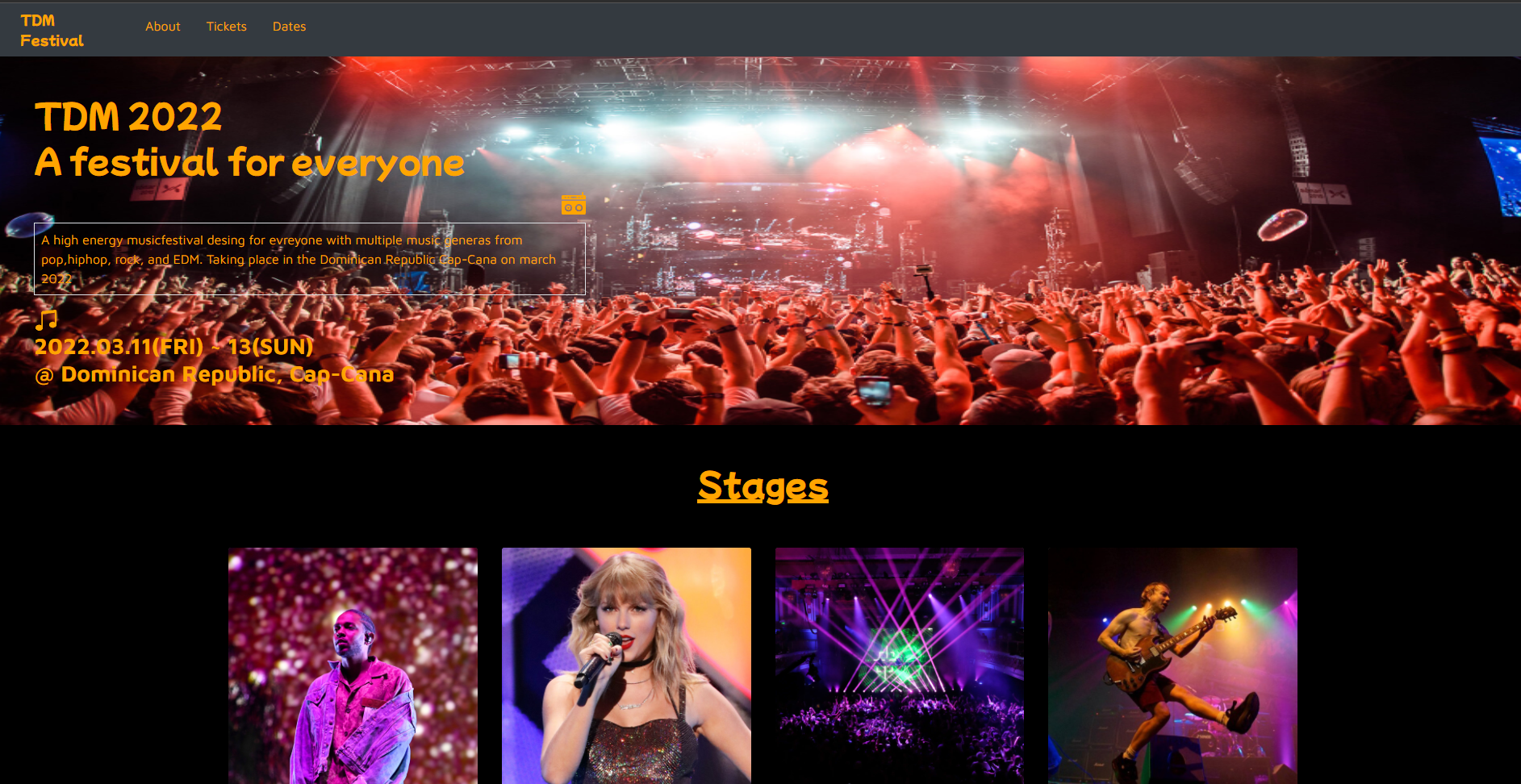 GitHub - HectorTorresE/capstone-project: A website for a music festival