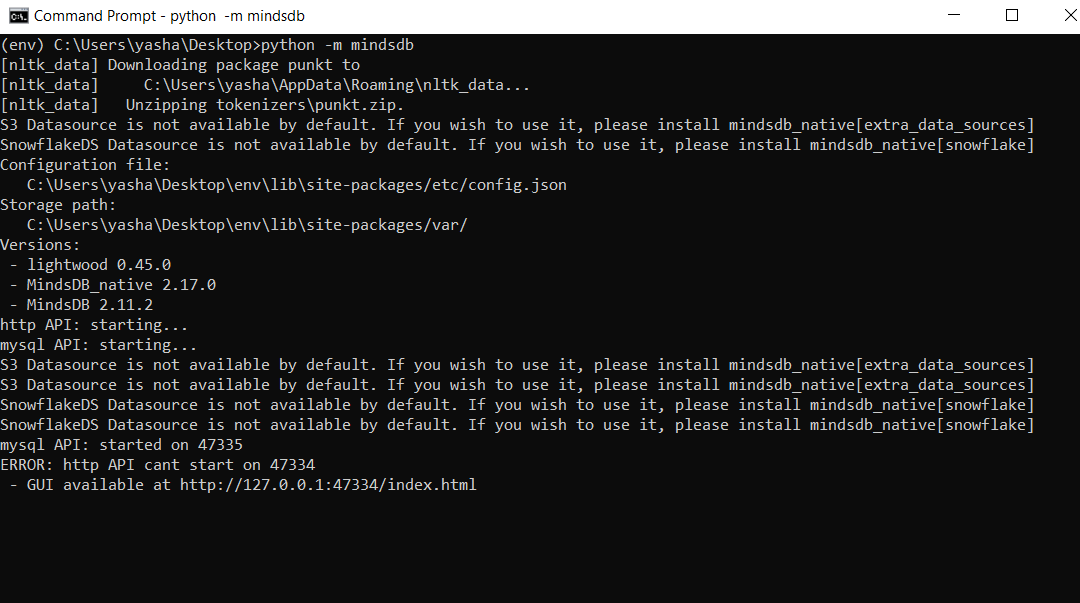 Fix address already in use when running mindsdb · Issue #823 · mindsdb/mindsdb · GitHub